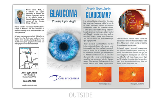 Glaucoma Primary Open-Angle Brochure (8.5″x14″) - Patient Education ...