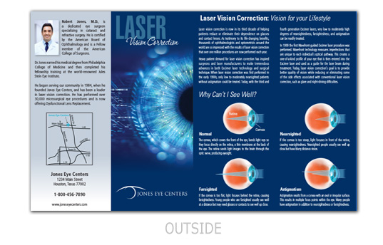 Laser Vision Correction Brochure (8.5″x14″) - Patient Education Concepts