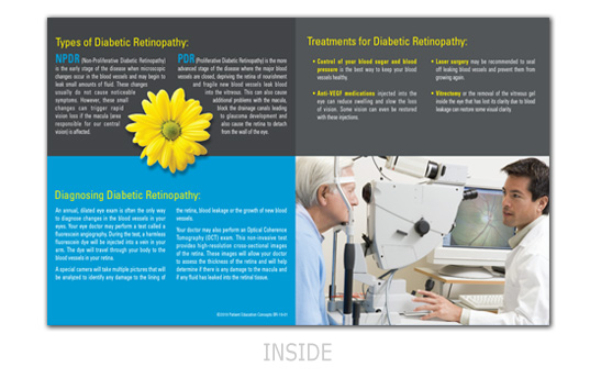 Diabetic Retinopathy Brochure (8.5″x14″) - Patient Education Concepts
