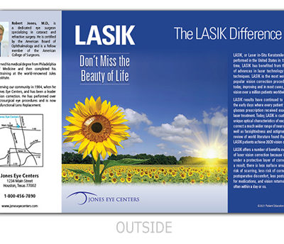 NEW LASIK – Don’t Miss the Beauty of Life Brochure (8.5″x14″) - Patient ...